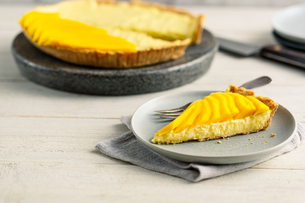 Coconut mango tart - Creapan pancakes