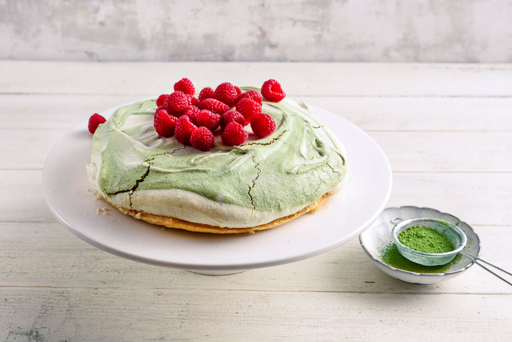 Matcha meringue pie - Creapan pancakes